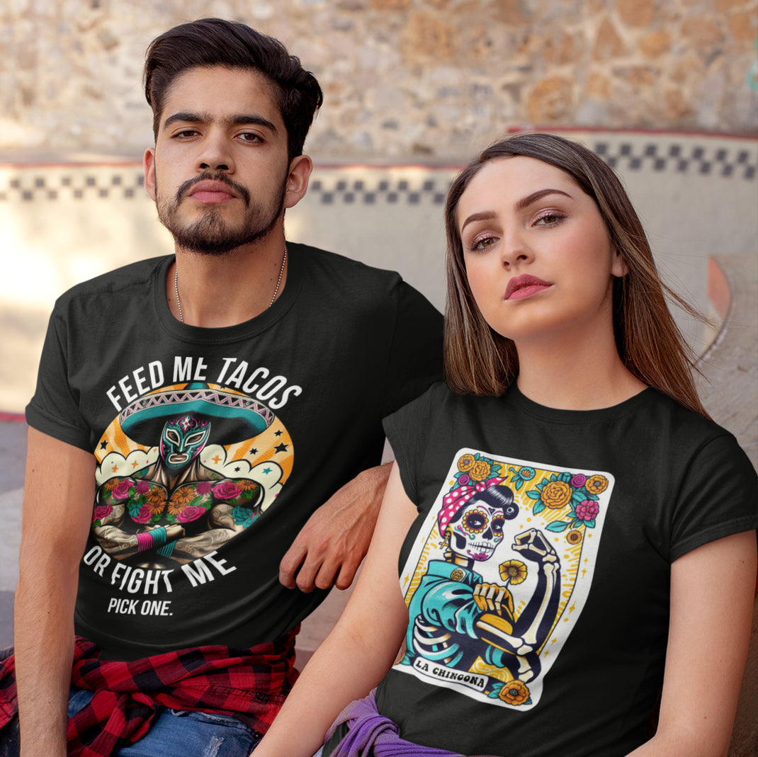 Chingona Tattoo Style T Shirt For Latina House Of Locos